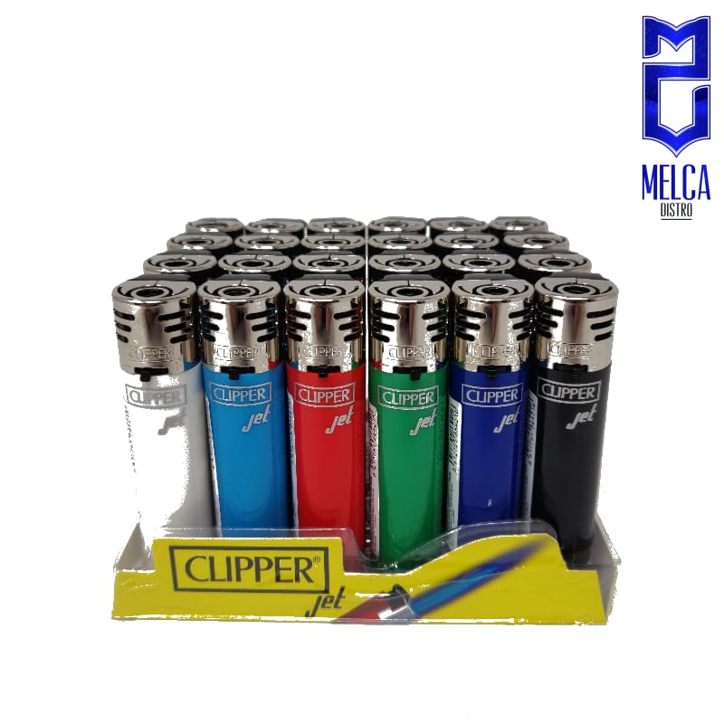 Clipper Lighter Jet Flame Solid Colors 24 Units